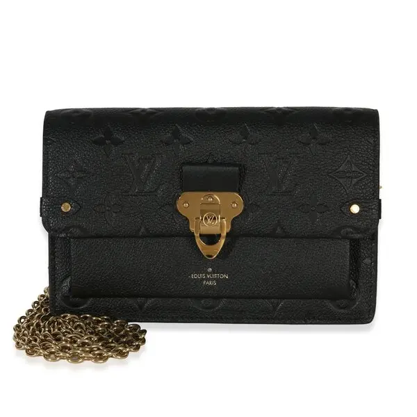 LOUIS VUITTON Monogram Empreinte Vavin Pm - Black