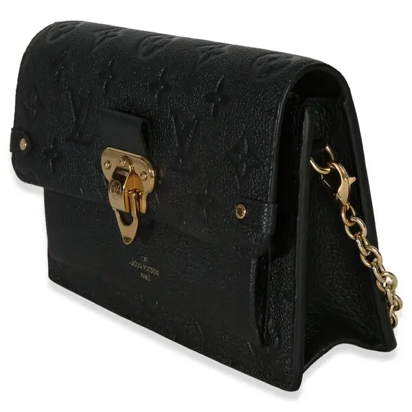 LOUIS VUITTON Monogram Empreinte Vavin Pm - Black
