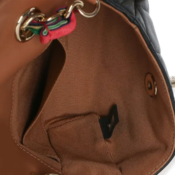 Chanel Quilted Lambskin Ribbon Chain Coco Flap Bag
