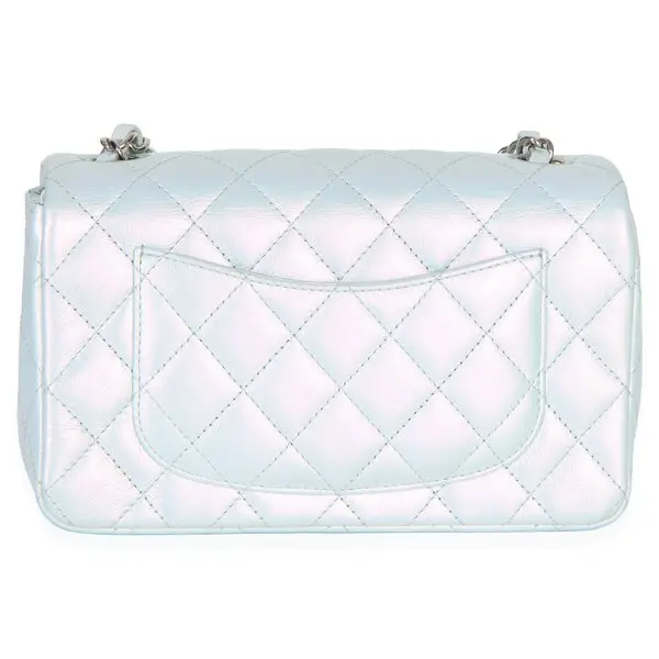 Chanel Iridescent Quilted Goatskin Rectangular Flap