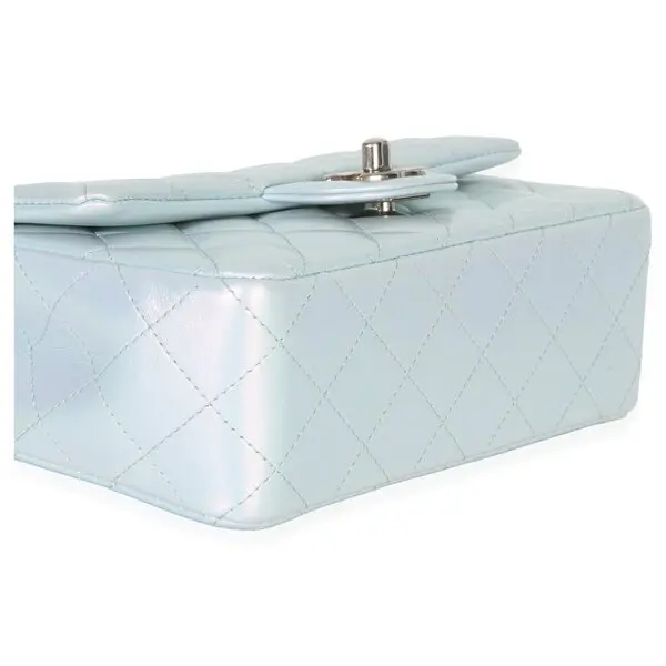 Chanel Iridescent Quilted Goatskin Rectangular Flap