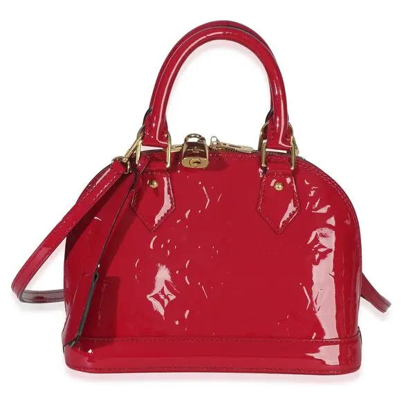 LOUIS VUITTON Monogram Vernis Alma Bb - Pink