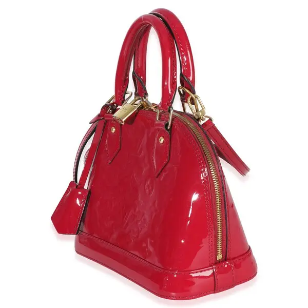 LOUIS VUITTON Monogram Vernis Alma Bb - Pink