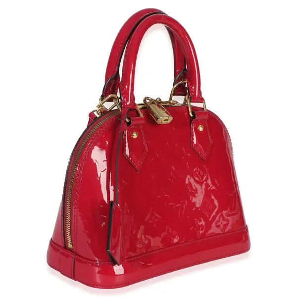 LOUIS VUITTON Monogram Vernis Alma Bb - Pink