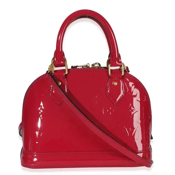 LOUIS VUITTON Monogram Vernis Alma Bb - Pink
