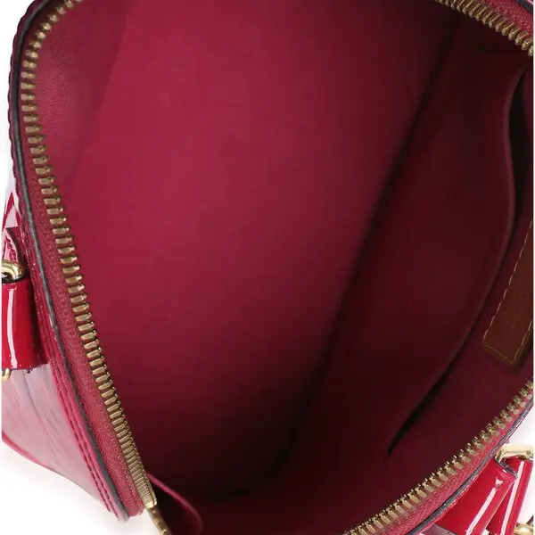 LOUIS VUITTON Monogram Vernis Alma Bb - Pink
