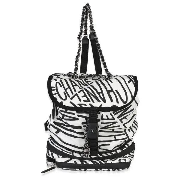 Chanel Nylon Coco Neige Backpack - Black