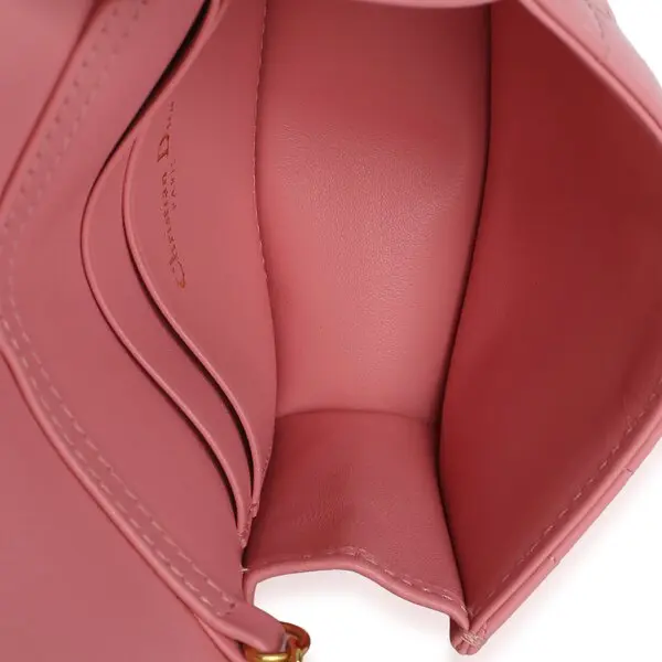 Dior Macrocannage Calfskin Micro Miss Caro Chain Bag - Pink