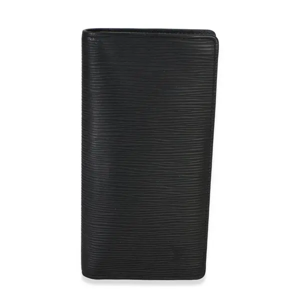 LOUIS VUITTON Epi Leather Brazza Wallet - Black