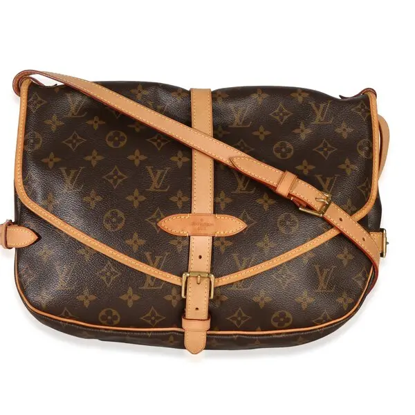 LOUIS VUITTON Monogram Canvas Saumur 30 - Brown