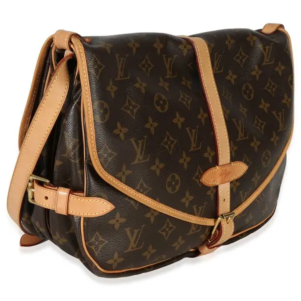 LOUIS VUITTON Monogram Canvas Saumur 30