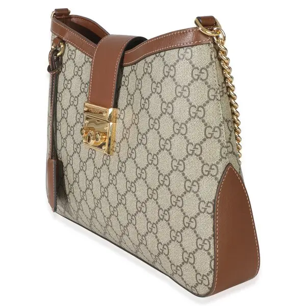 Gucci Padlock Shoulder Bag Gg Supreme Monogram Canvas