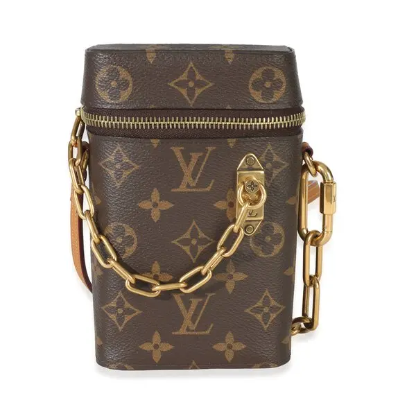 LOUIS VUITTON Monogram Canvas Legacy Phone Box With Chain - Brown