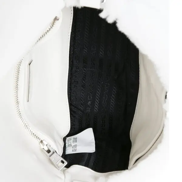 Prada Shearling Patchwork System Flap Bag
