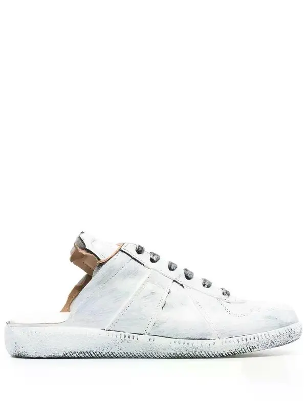 MAISON MARGIELA Replica Cut-out Paint-effect Sneakers