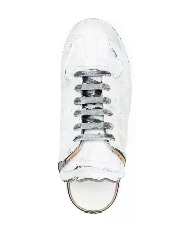 MAISON MARGIELA Replica Cut-out Paint-effect Sneakers