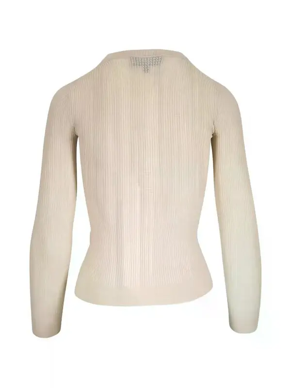NILI LOTAN Bijoux Ribbed-knit Top
