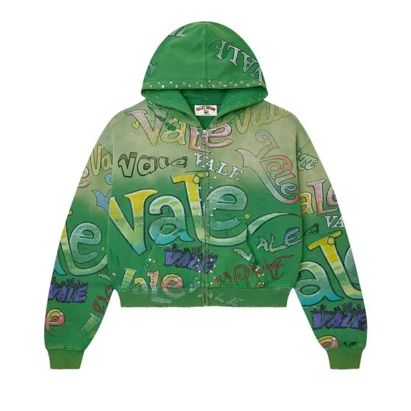 VALE FOREVER Spearmint Zip Up - Green