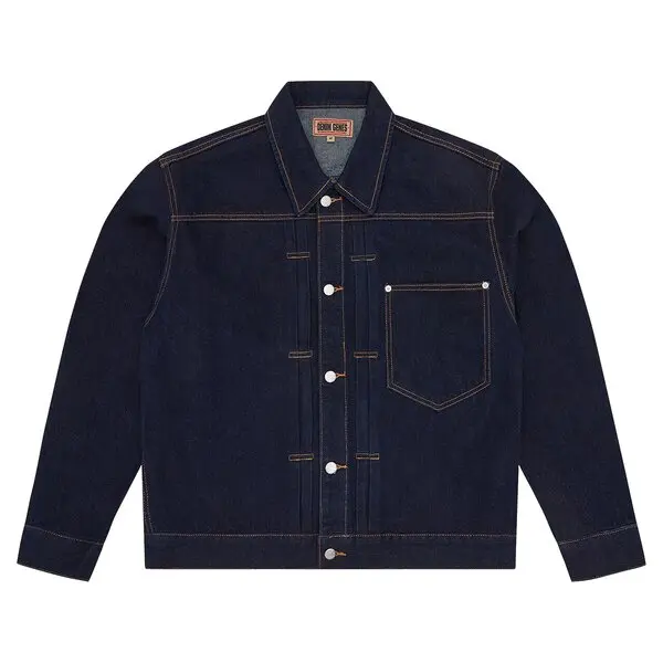 CORTEIZ Type Ii Frayed Denim Jacket - Blue