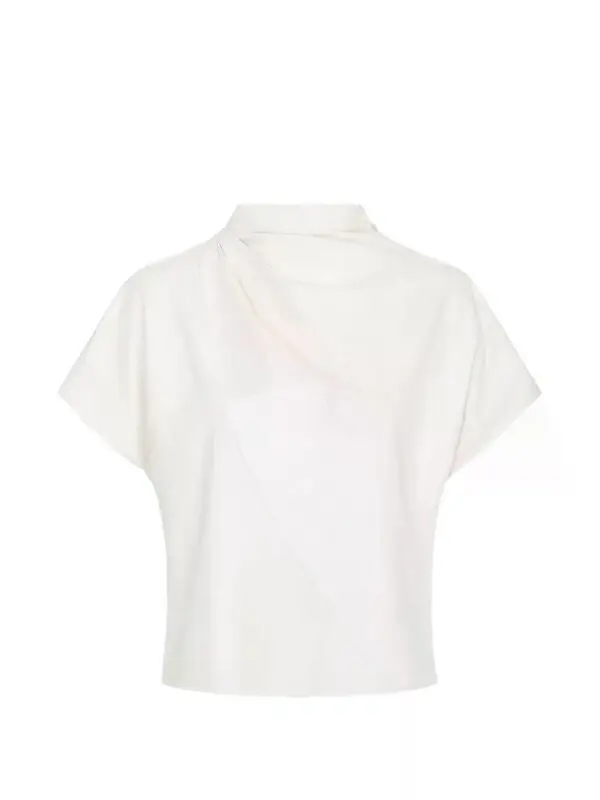 TWP Mock Neck T-shirt - Neutrals