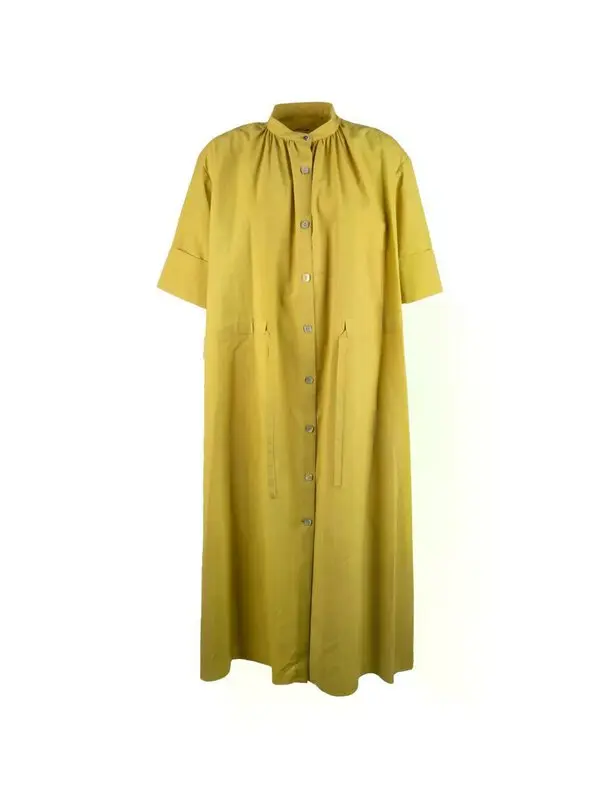 Paul Smith Gathered Shirt Dress - Yellow