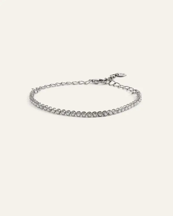 Quince 14k Gold Diamond Petite Tennis Bracelet - White Gold