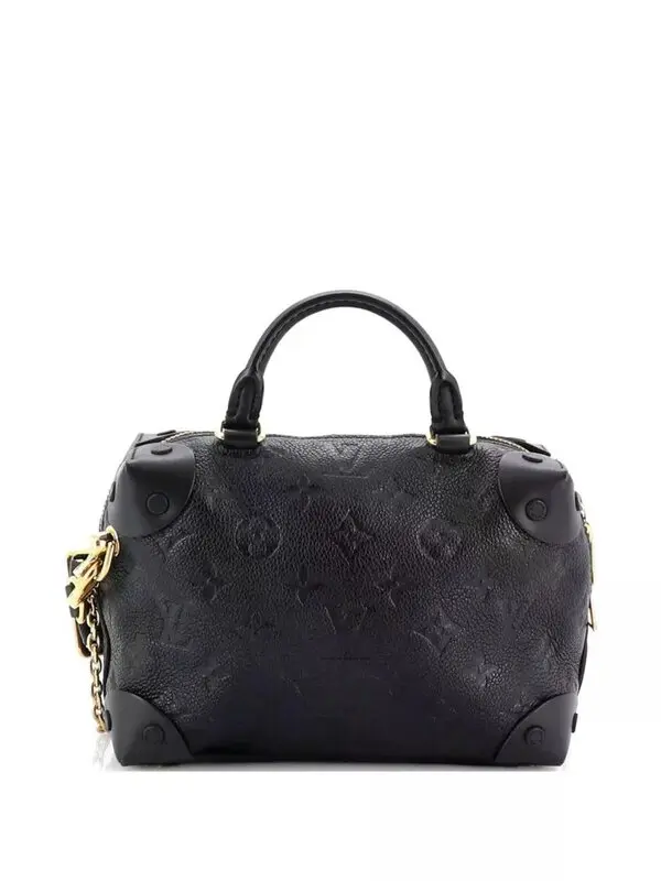 LOUIS VUITTON Petite Malle Souple Monogram Empreinte Leather - Black
