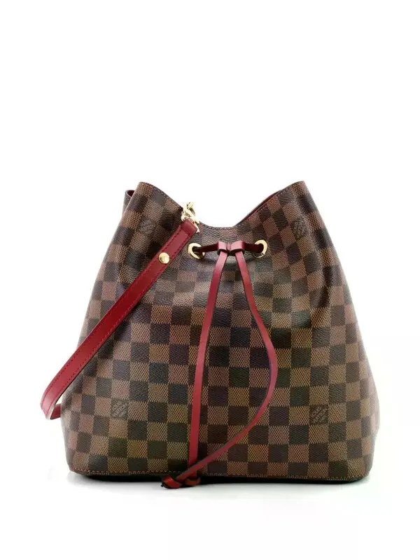 LOUIS VUITTON Damier Leather Neonoe Mm Bucket Bag - Brown