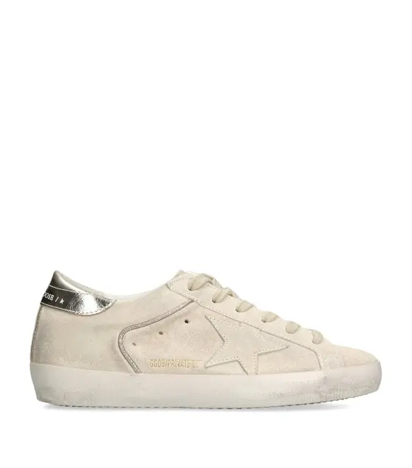GOLDEN GOOSE Super Star Suede Sneakers - Beige