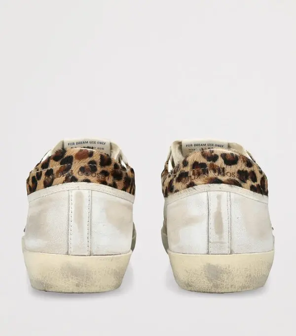 GOLDEN GOOSE Leather Super-star Sneakers - White