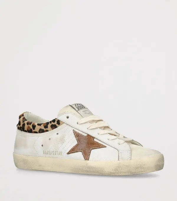 GOLDEN GOOSE Leather Super-star Sneakers - White