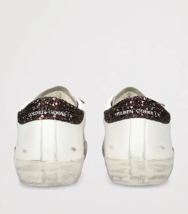 GOLDEN GOOSE Leather Super Star Sneakers - Beige