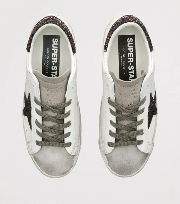 GOLDEN GOOSE Leather Super Star Sneakers - Beige