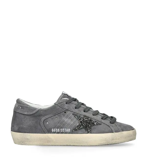 GOLDEN GOOSE Super Star Suede Sneakers - Grey