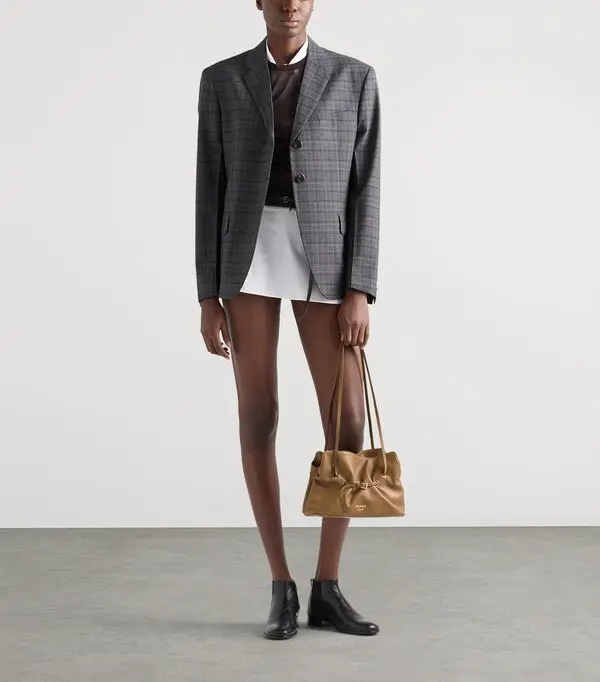 Prada Nappa Leather Dada Shoulder Bag