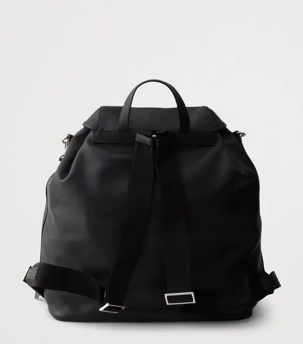 Prada Leather Backpack - Black