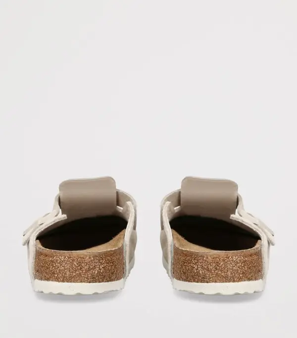 BIRKENSTOCK Suede Boston Clogs