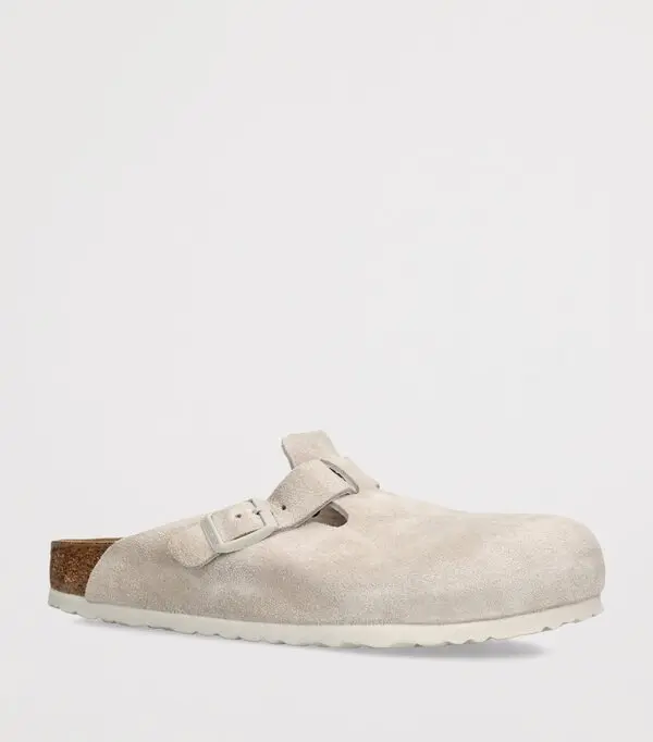 BIRKENSTOCK Suede Boston Clogs