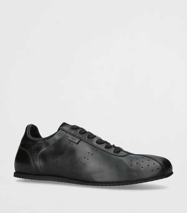 AMI Paris Leather Low-top Sneakers
