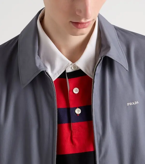 Prada Technical Cotton Zip-up Blouson Jacket
