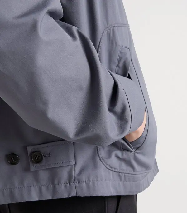 Prada Technical Cotton Zip-up Blouson Jacket