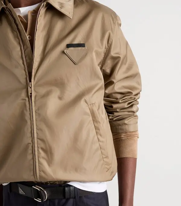 Prada Re-nylon Blouson Jacket - Neutral