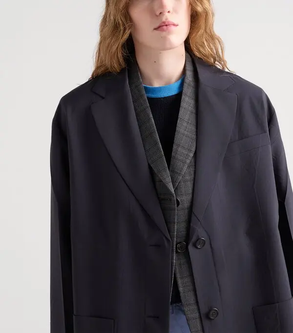 Prada Virgin Wool Trench Coat
