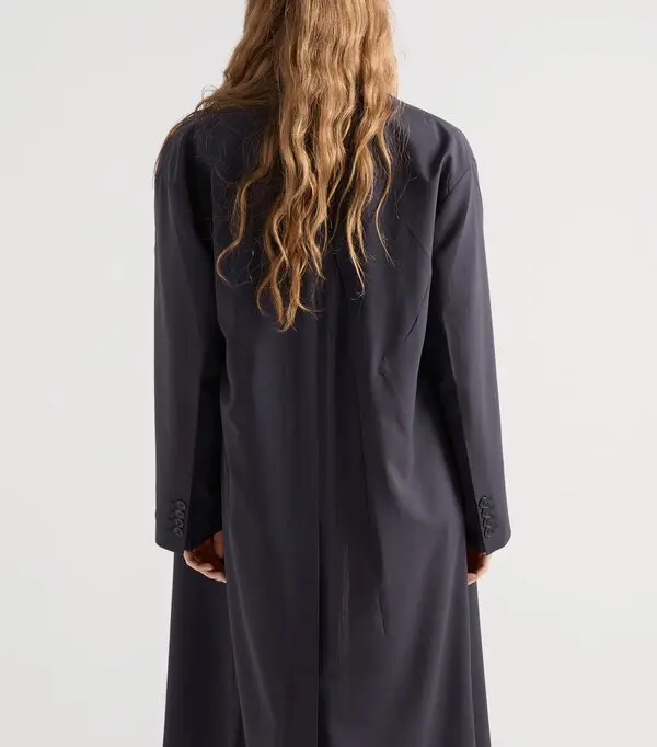 Prada Virgin Wool Trench Coat