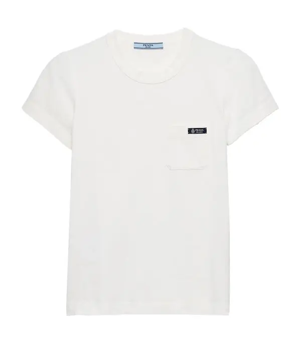 Prada Cotton Jersey Logo T-shirt