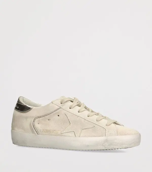 GOLDEN GOOSE Super Star Suede Sneakers - Beige