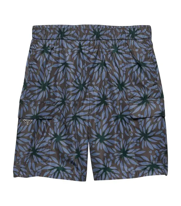 Prada Re-nylon Swim Trunks - Grey