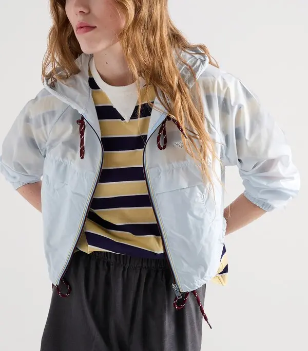 Prada Re-nylon Blouson Jacket - Grey