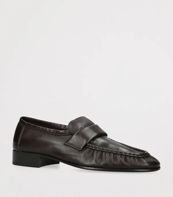 THE ROW Soft Leather Loafers