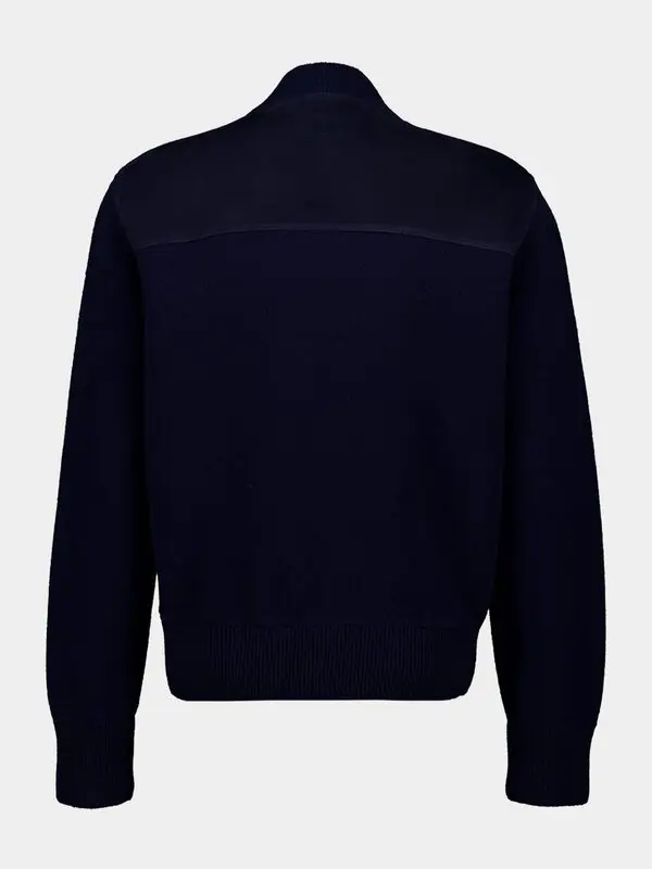 FERRAGAMO Suede Bomber Jacket - Blue